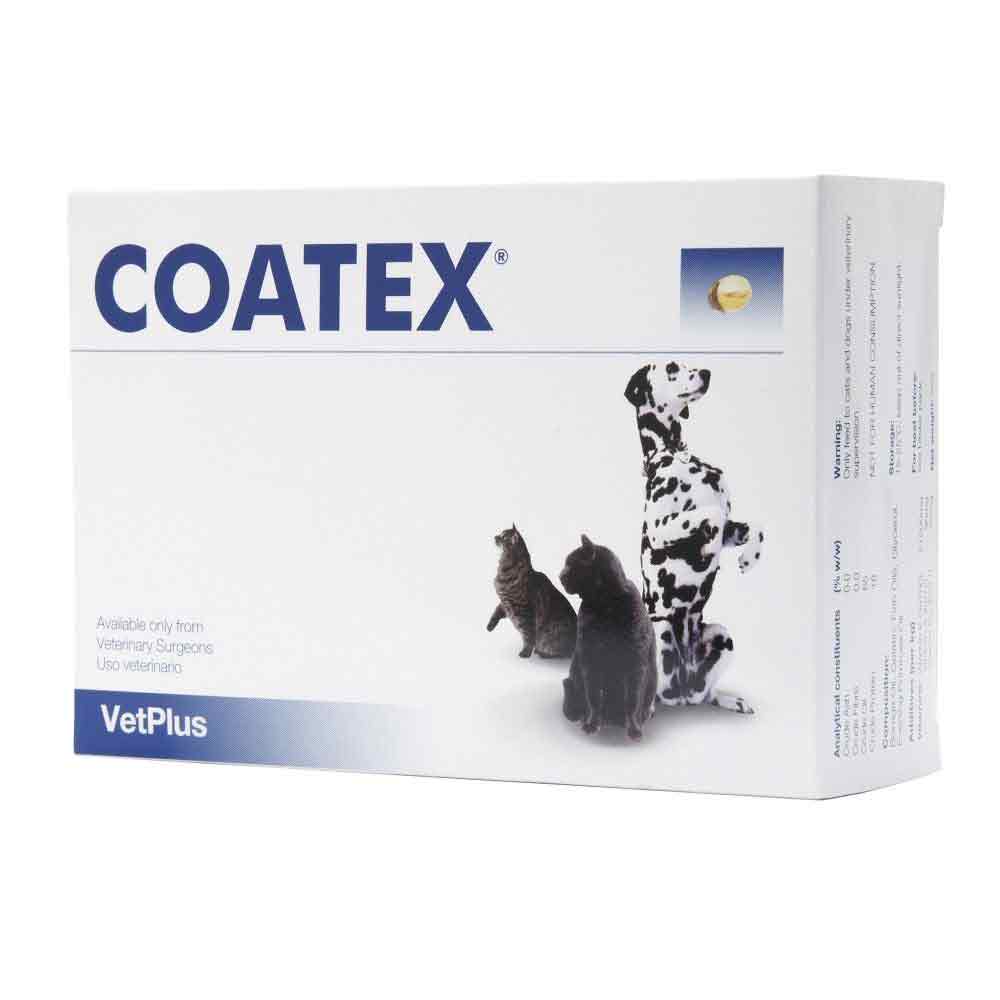 Coatex EFA Skin & Coat Supplement for Dogs & Cats - 240 Capsules ...